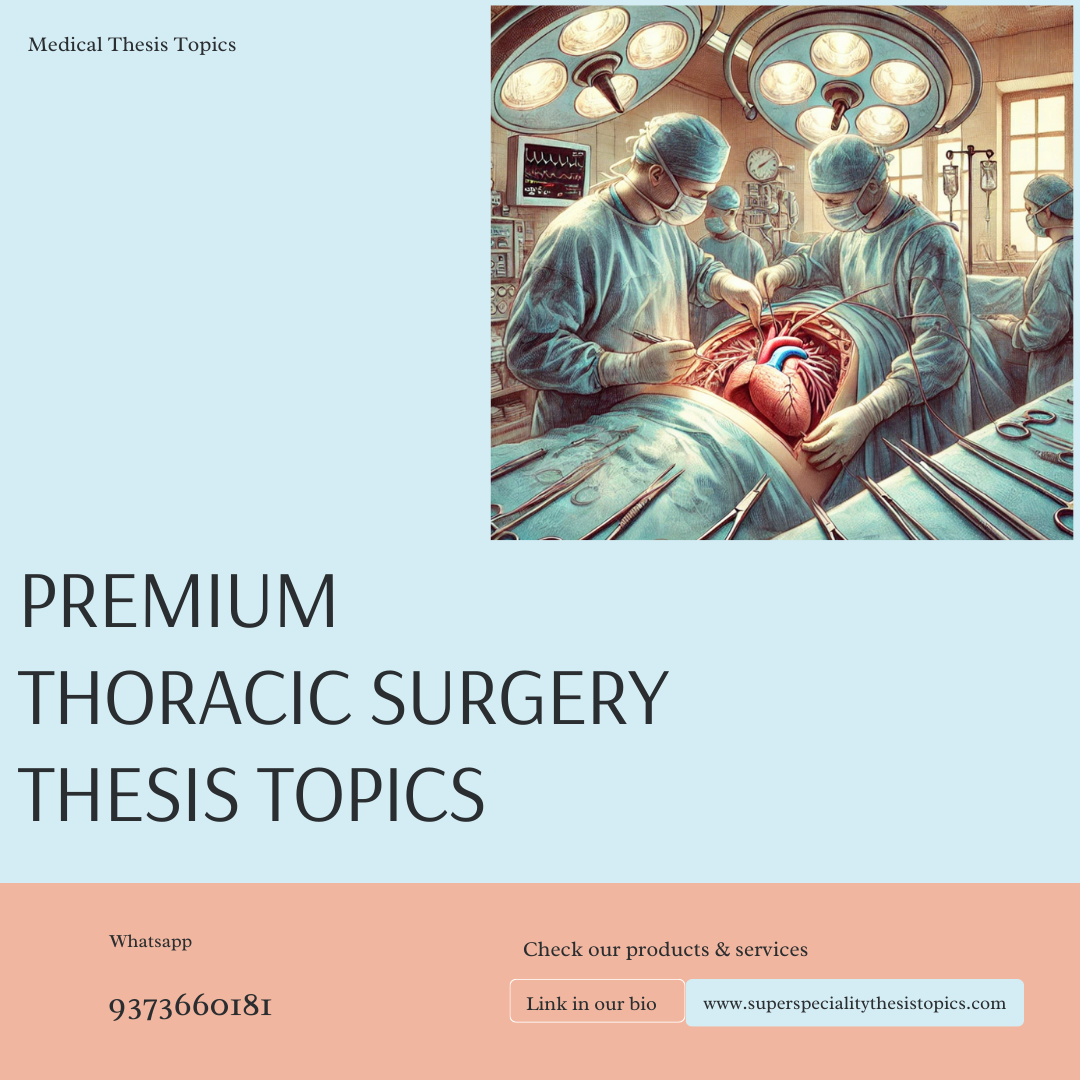 Thoracic Surgery - superspecialitythesistopics.com