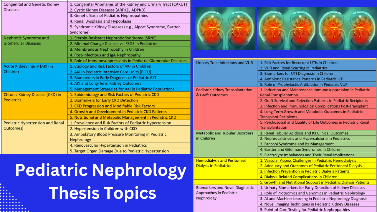 Premium Nephrology Thesis Topics - superspecialitythesistopics.com